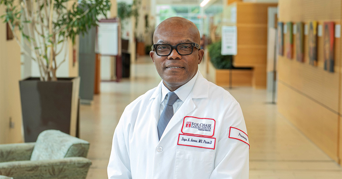 Fox Chase Cancer Center Welcomes Dr. Dapo Amosu as New Senior Director of Pharmacy | Fox Chase ...